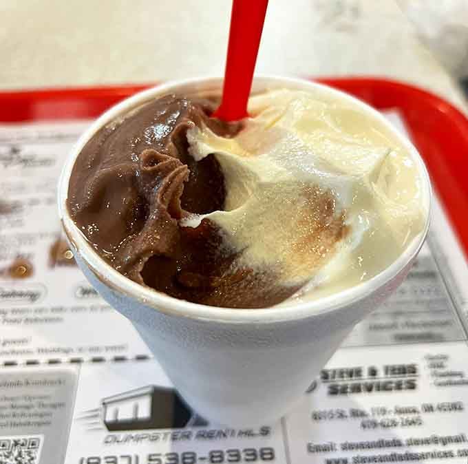 Ice cream swirled to perfection, because sometimes you need dessert even after you've already had pie.