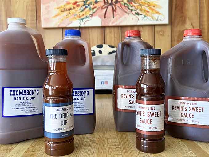 Thomason's sauces come in bottles because one visit is never, ever going to be enough for you.