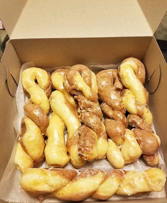 Twisted donuts and long johns arranged like edible architecture&mdash;simple geometry has never tasted this good before.