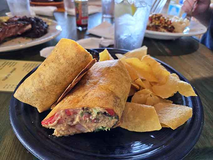 A burrito that takes the scenic route through the Mediterranean before landing on your beach-town plate.