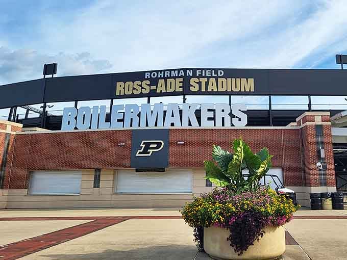 Ross-Ade Stadium welcomes Boilermaker faithful for football Saturdays that turn the whole town into one big party.