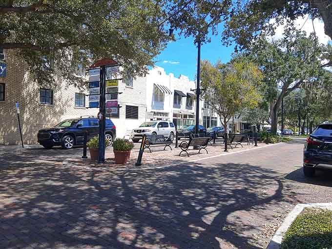 Shaded sidewalks and outdoor seating where people-watching becomes an Olympic sport you're definitely winning.