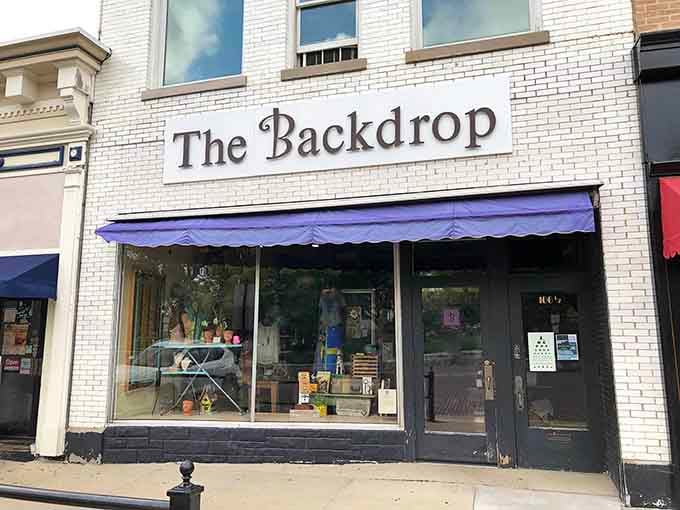 The Backdrop lives up to its name, offering treasures that actually have stories instead of just price tags.