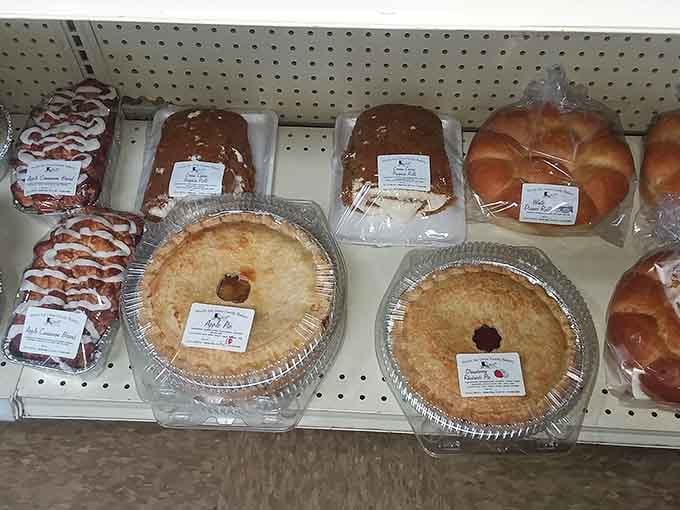 Fruit pies and carrot cakes displayed like the masterpieces they are, each one calling your name softly.