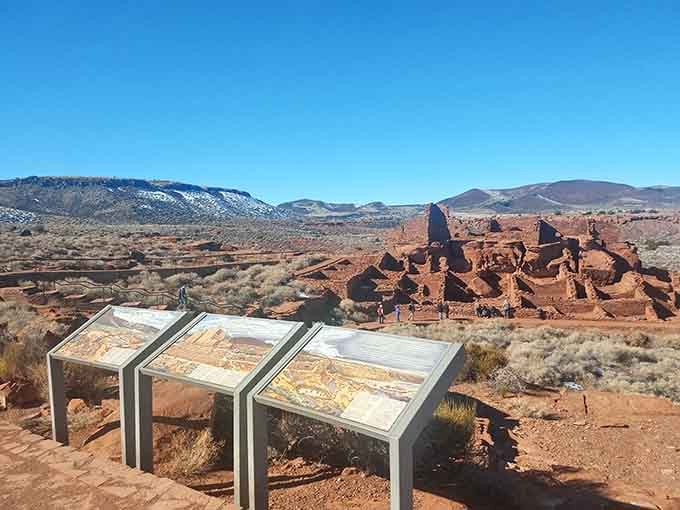 Interpretive signs that tell stories better than most history teachers ever managed in school.