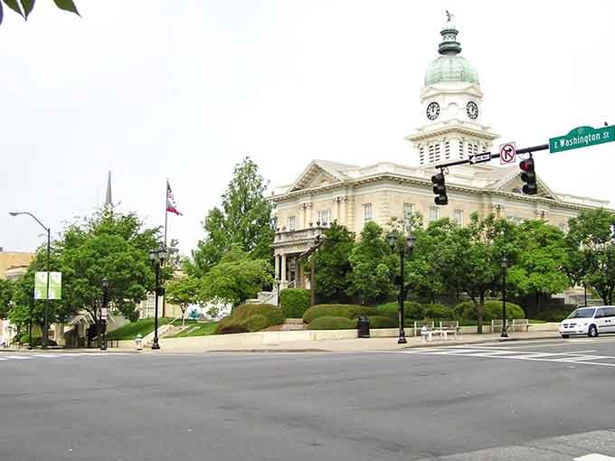 That magnificent courthouse dome rises above the trees, a beacon of civic pride and Southern architectural excellence.