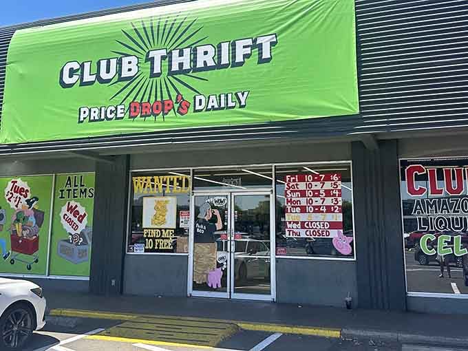 The vibrant green banner practically vibrates with excitement, announcing daily price drops that make bargain hunting even more thrilling.