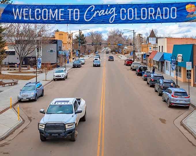 Craig's welcoming sign says it all: small-town hospitality where your retirement income actually covers comfortable living expenses.