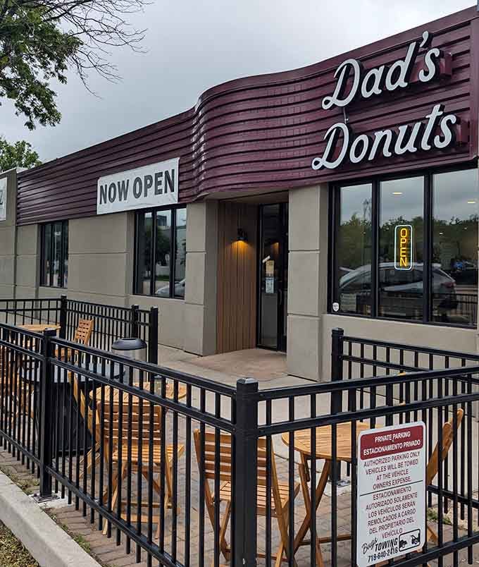 The clean lines and welcoming patio suggest a place where tradition meets modern comfort in perfect harmony.