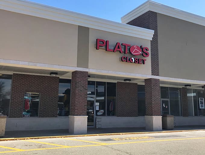 The pink hanger logo signals this isn't your grandmother's thrift store&mdash;it's where trendy meets thrifty in perfect harmony.