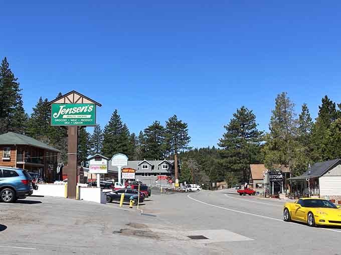 Jensen's mountain market sits ready to supply adventurers heading into pine forests that smell like childhood summer camp.