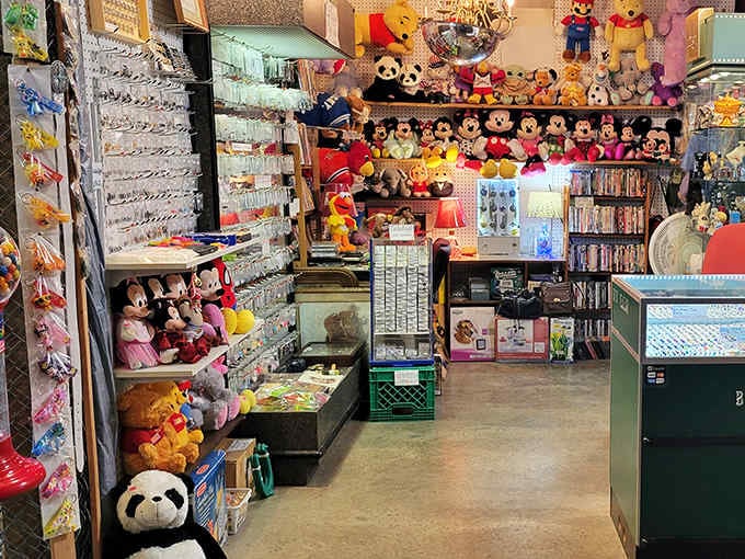 Mickey and friends watch over this colorful corner where childhood memories come flooding back with every glance.