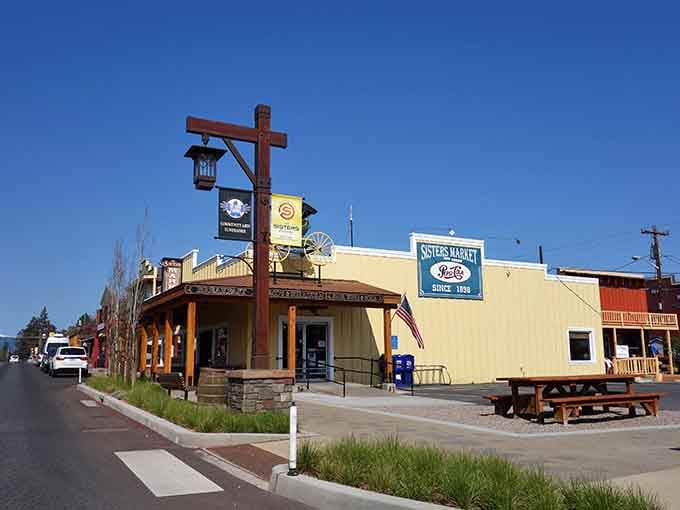 Sisters' Western-themed downtown delivers that frontier charm with modern flair, where every storefront tells its own story.