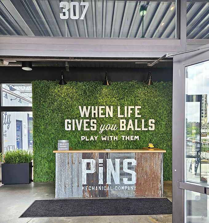 When life gives you balls, play with them – this arcade bar's motto perfectly captures the playful spirit inside.
