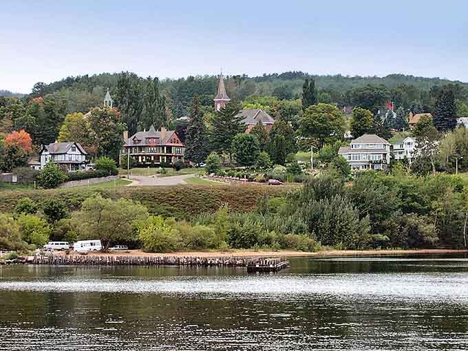 Bayfield's waterfront homes nestle against dramatic bluffs, where Lake Superior's moods provide better entertainment than any streaming service ever could.