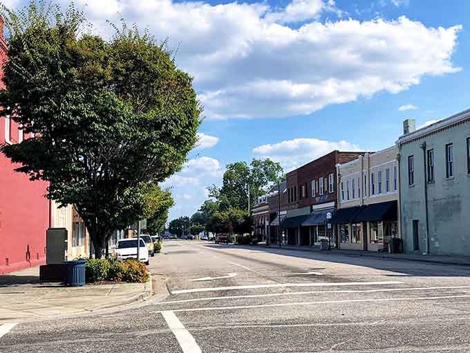 Wide streets and historic storefronts create a downtown where time moves slower and that's perfectly fine.