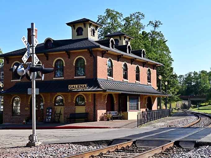 That historic depot with ornate brickwork and arched windows once welcomed travelers&mdash;now it welcomes history lovers and railroad enthusiasts.