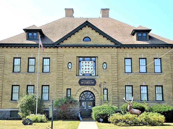 The museum's stately facade and manicured grounds prove Gloversville preserves its cultural treasures for everyone to enjoy and explore together.