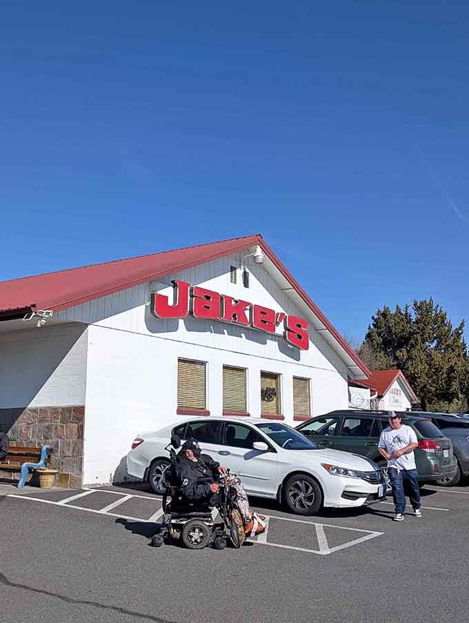 The classic A-frame design and generous windows promise the kind of welcoming atmosphere where strangers become regulars fast.