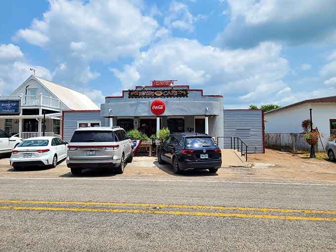 That vintage Coca-Cola sign and classic storefront architecture transport you straight back to simpler, sweeter times gone by.