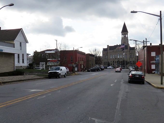 That clock tower rises above downtown like a patient guardian keeping watch over the community's daily rhythms.
