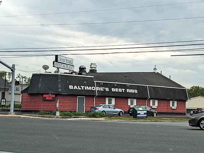 Baltimore's Best Ribs painted right on the building—when you're this good, why be modest about it?