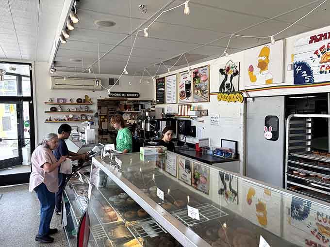 The counter where dreams come true and diet plans go to die, staffed by friendly faces.