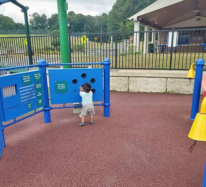 Interactive panels turn curious fingers into musicians, proving that play and learning make perfect playground partners.
