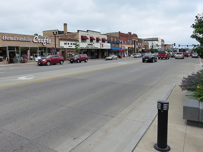 Downtown Alexandria maintains that timeless Main Street vibe where everyone still waves at passing cars.