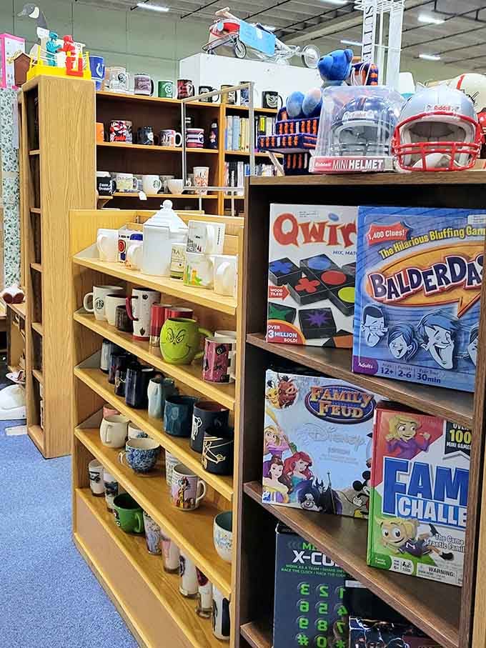 From vintage mugs to classic board games, this booth understands that nostalgia comes in many delightful forms.