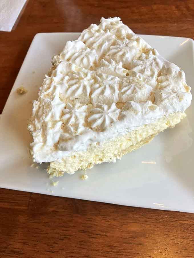 That mountain of whipped cream on banana cream pie isn't showing off, it's just being honest about what dessert should look like.