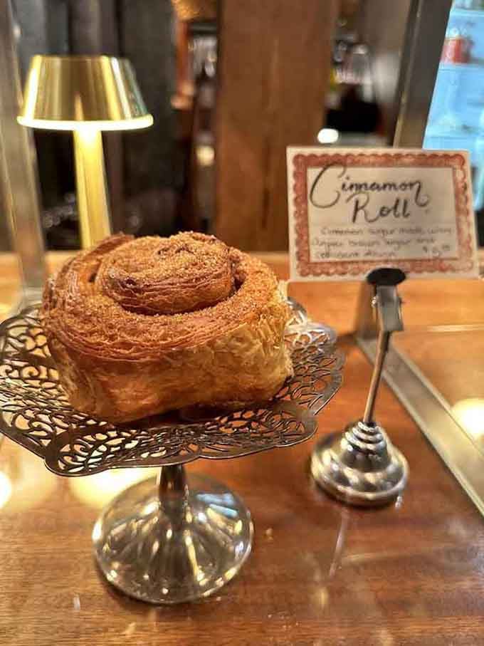 That cinnamon roll could make a grown person weep tears of buttery, sugary joy.