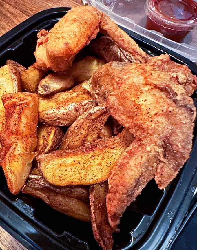 Broasted wedges and wings that prove the supporting cast can steal the show just as easily as the stars.