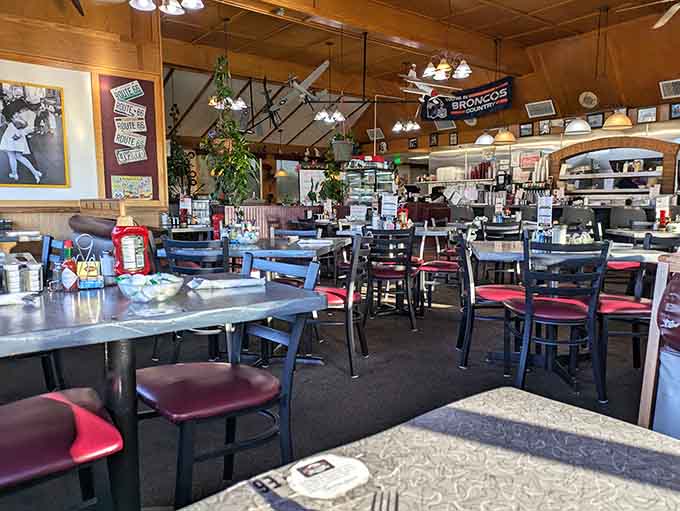 Spacious, inviting, and ready for the breakfast crowd—grab a table and prepare for culinary abundance.