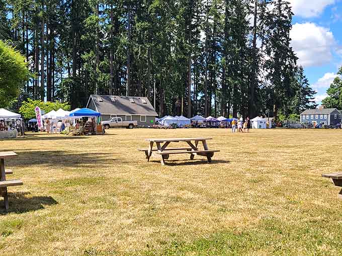 Aurora's city park hosts the famous Colony Days festival, transforming into an antique lover's outdoor paradise each summer.