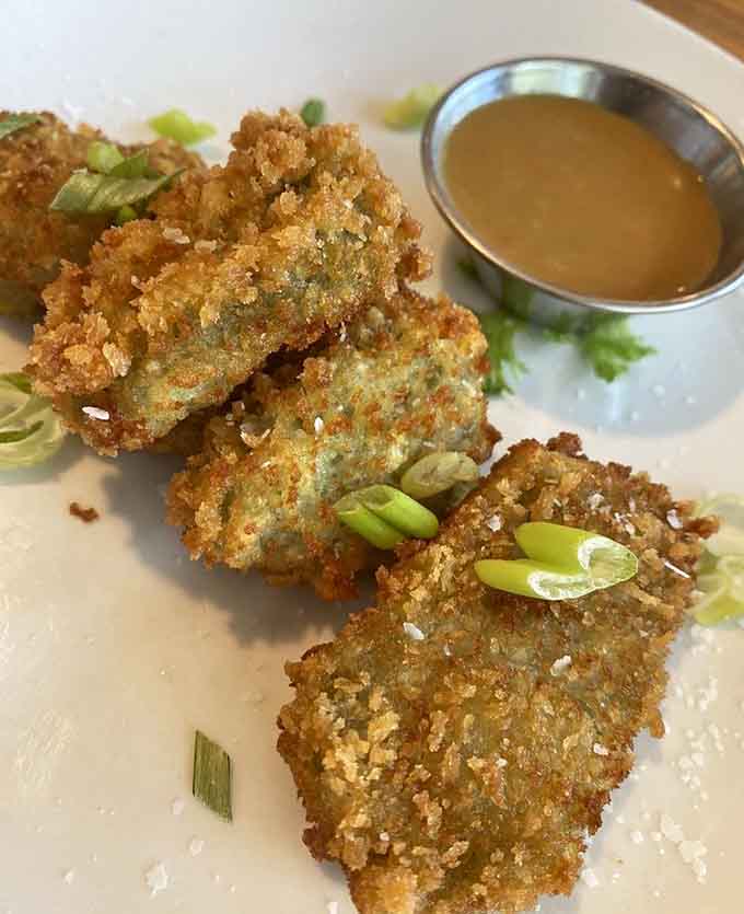 Fried wasabi oysters bring unexpected heat and crunch to your appetizer game in the best way.