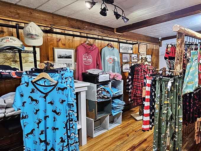 The gift shop offers nautical treasures and Bahrs Landing merchandise for those who want to take home more than just food memories.
