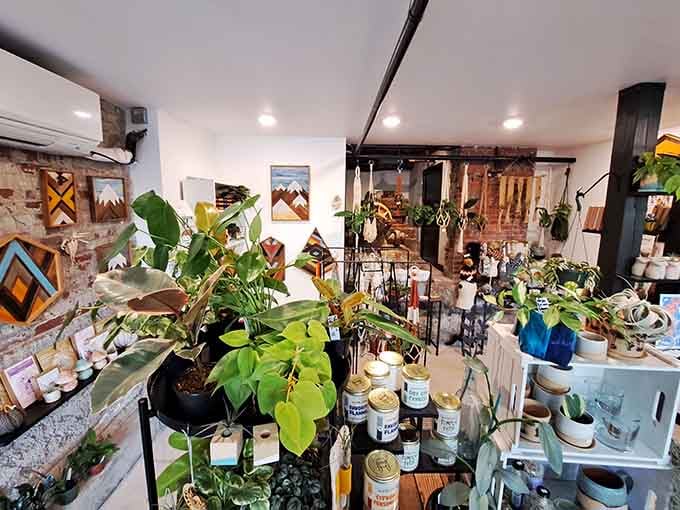 Smith and Front showcases local artistry in a space where exposed brick meets creative expression beautifully.