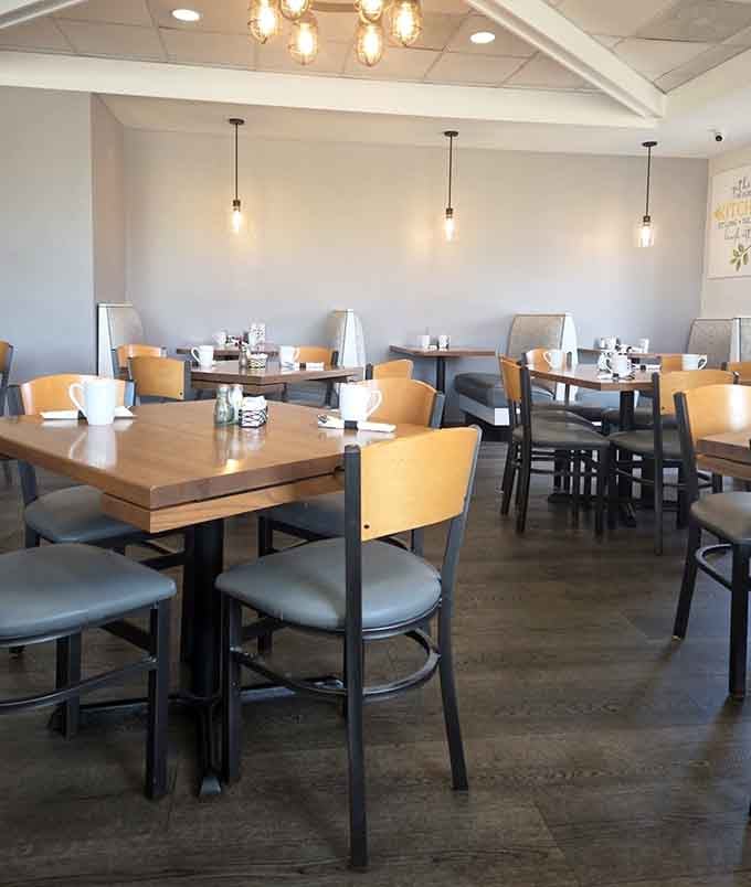 Clean lines and comfortable seating create the kind of atmosphere where lingering over breakfast feels perfectly acceptable.