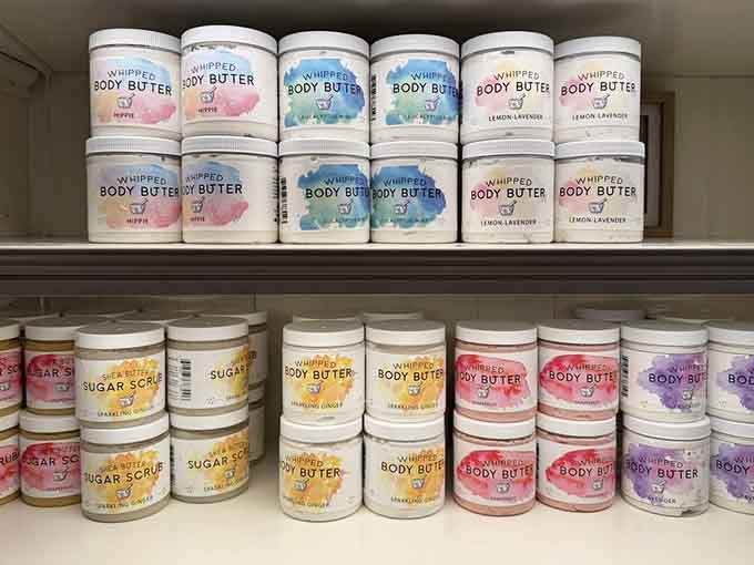 Shelves stocked with whipped body butters and sugar scrubs prove this place takes skincare as seriously as respiratory therapy.
