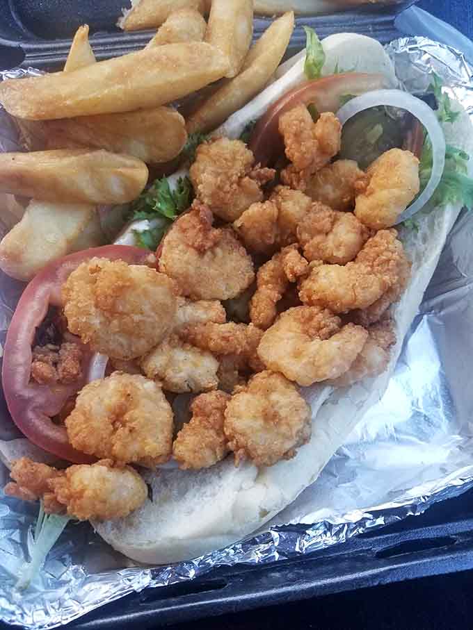 A shrimp po'boy that reminds you Alabama's seafood game is seriously underrated by the rest of the country.