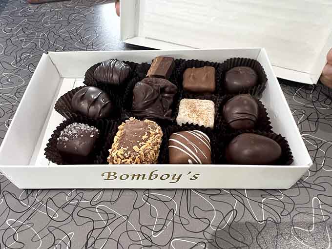 Homemade chocolates arranged like edible jewelry, because sometimes you need to accessorize with cocoa and happiness.