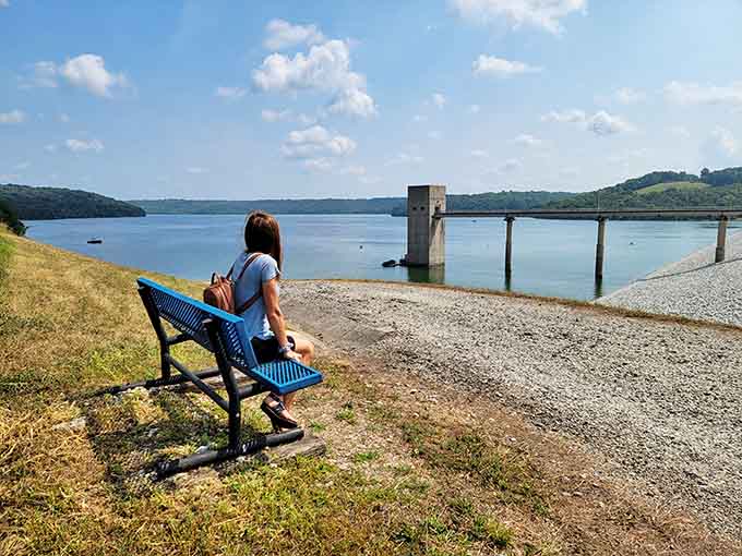 Sometimes the best seat in the house is just a bench overlooking water, no reservation required whatsoever.