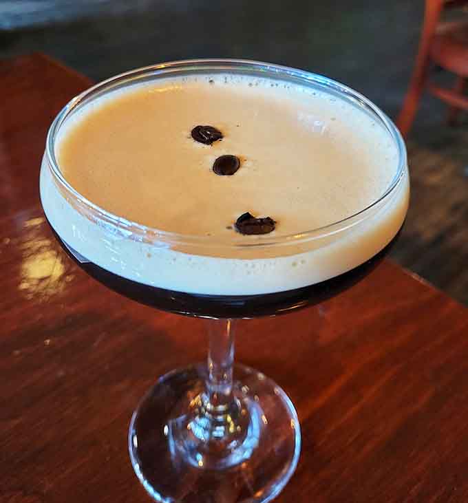 An espresso martini so smooth it'll make you forget you're technically drinking your coffee and dessert.