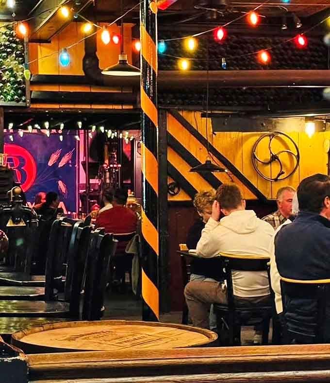 String lights and good company create the kind of atmosphere where strangers become friends over shared plates.