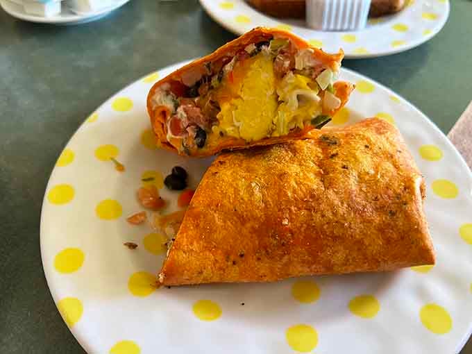 That breakfast burrito is stuffed with enough deliciousness to fuel your entire day of South Carolina adventures.