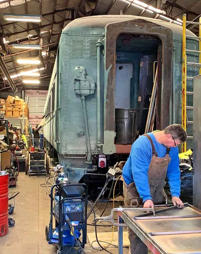 Behind the scenes, dedicated craftspeople keep these rolling time machines running like clockwork, or better.