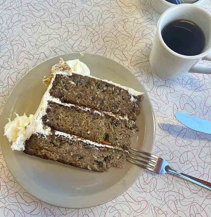 Carrot cake and coffee, the perfect pairing for when you need something sweet with your morning caffeine.