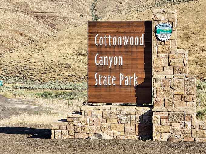 This sign marks the gateway to Oregon's best-kept secret, where crowds fear to tread regularly.