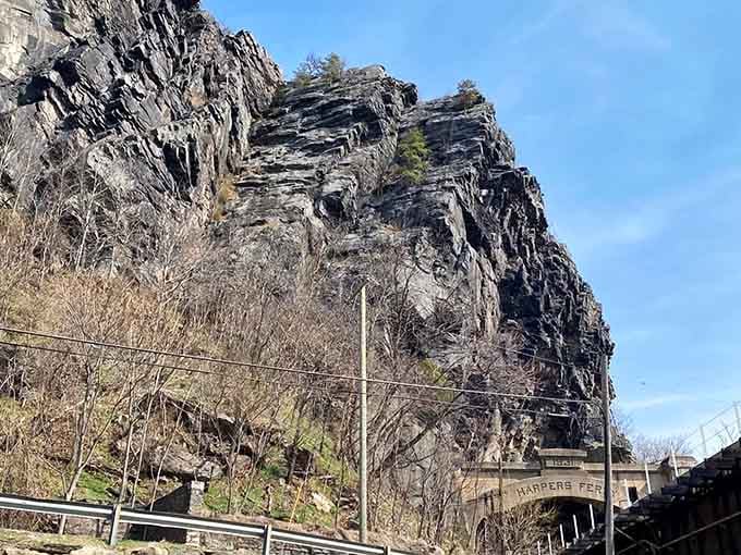 A view of a massive rock along the trail hints at the countless footsteps that have passed through these mountains for generations.